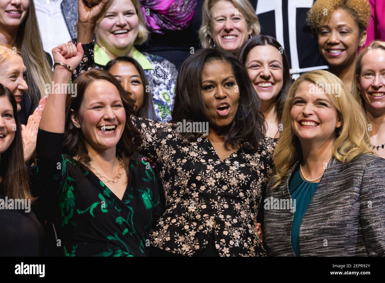 (Center L-R): Kristen Perry of Chicago, Ill., former First Lady Of the ...