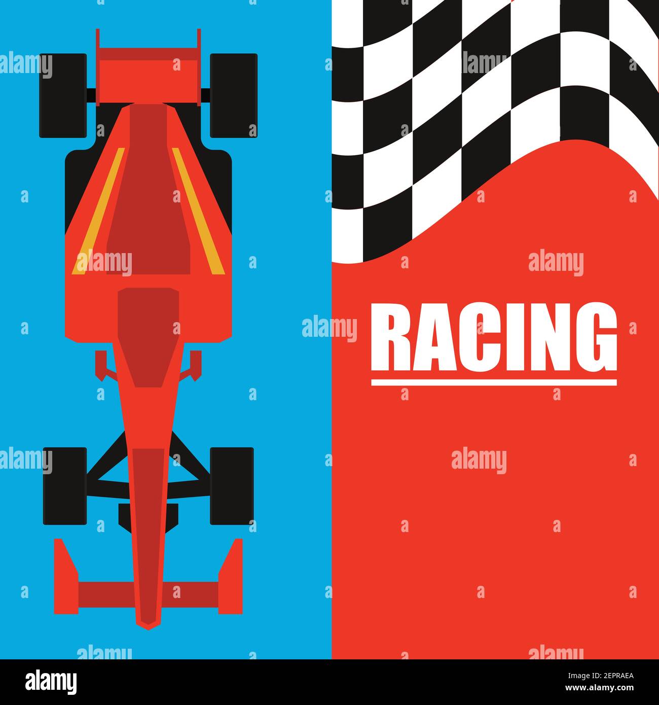 car racing competition poster and banner. vector illustration Stock ...
