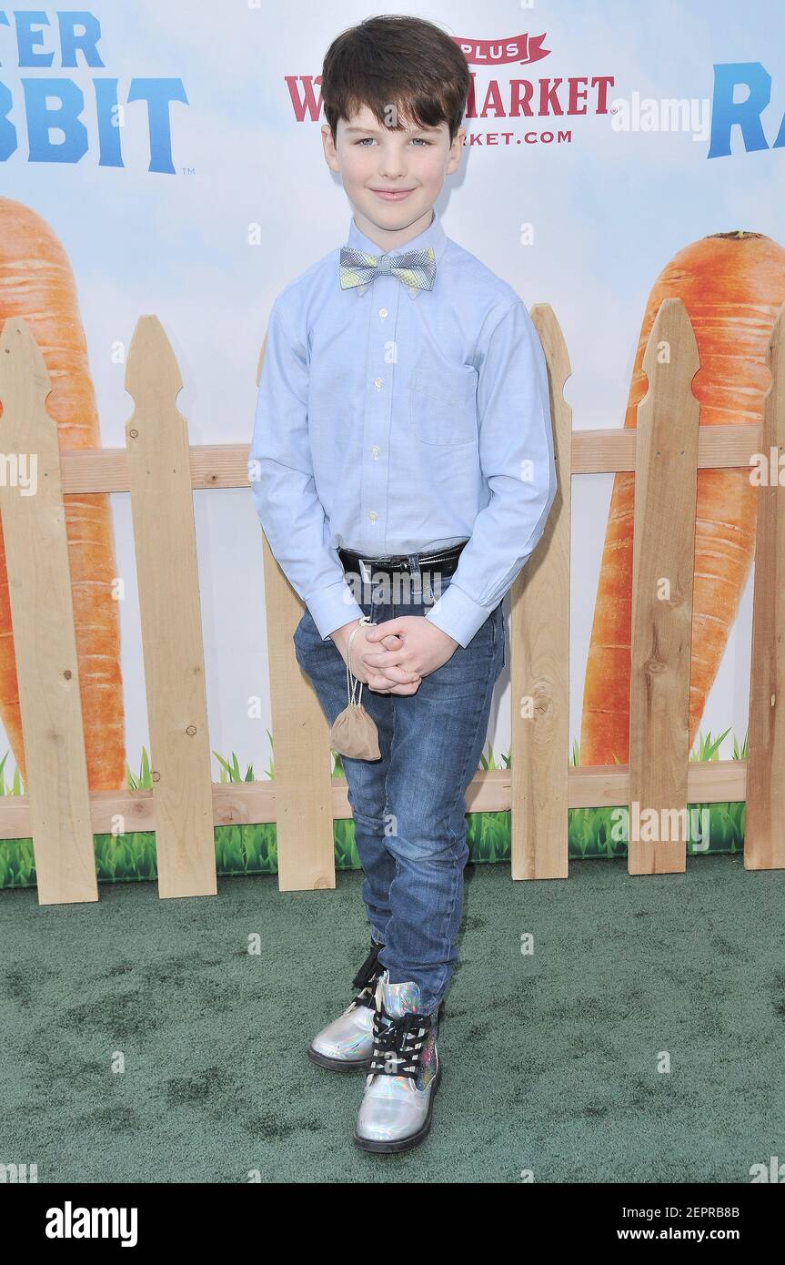 Iain Armitage arrives at the "Peter Rabbit" Los Angeles Premiere held ...