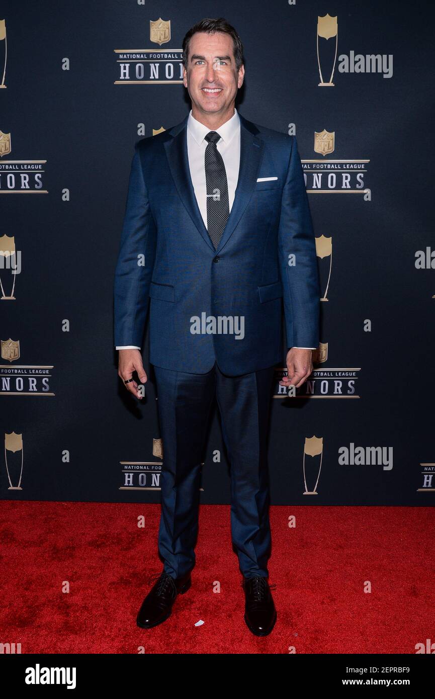 Rob Riggle walking on the red carpet the NFL Honors held at the Cyrus ...
