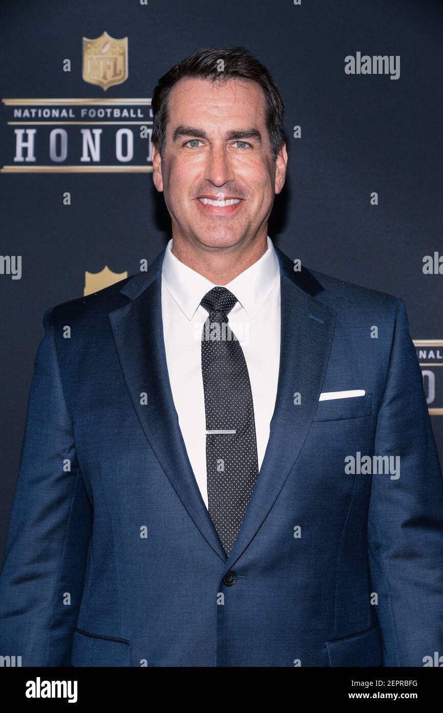 Rob Riggle walking on the red carpet the NFL Honors held at the Cyrus ...