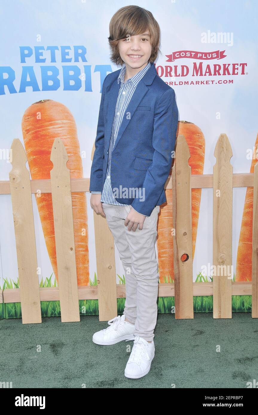 Prestyn Bates arrives at the "Peter Rabbit" Los Angeles Premiere held ...