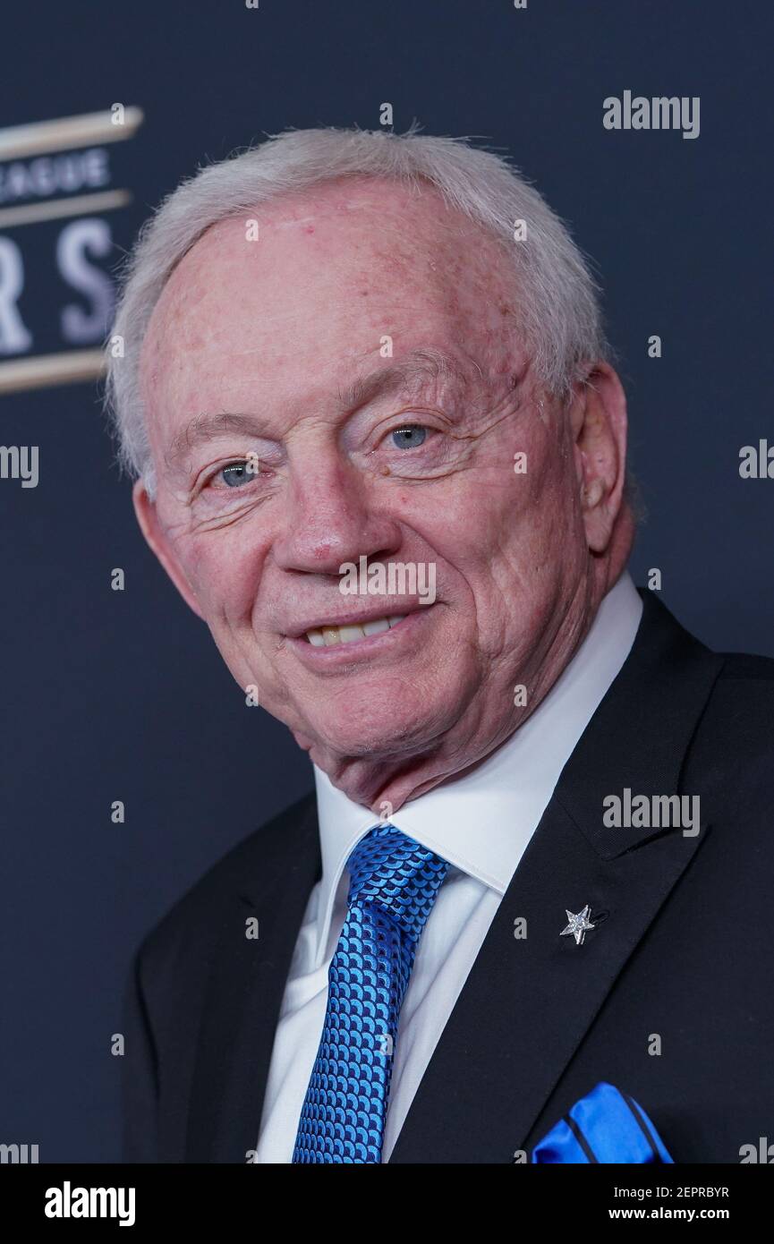 Jerry Jones walking on the red carpet the NFL Honors held at the Cyrus ...