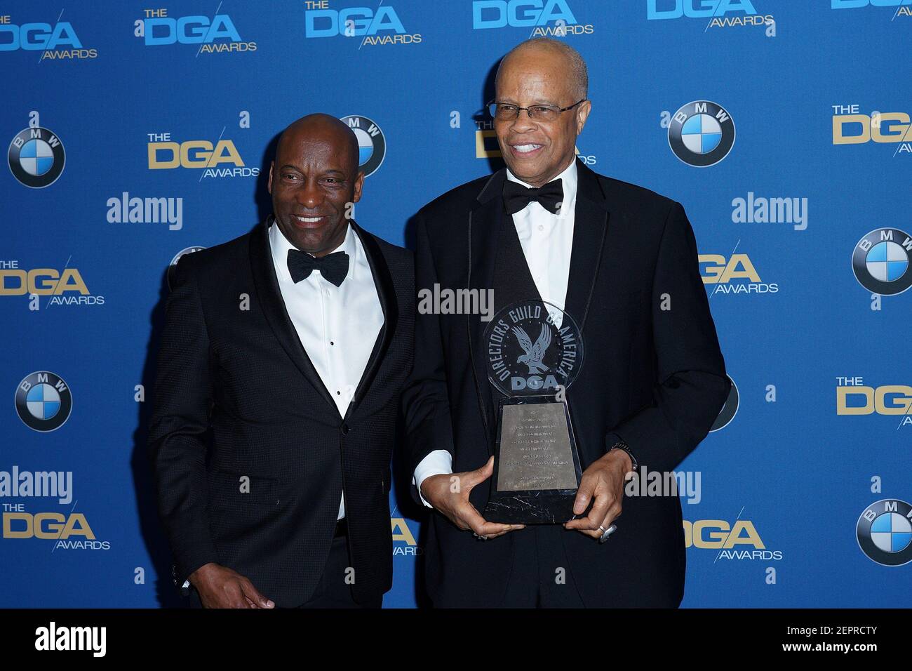 Director John Singleton (L) and honoree Dwight Williams, recipient of ...
