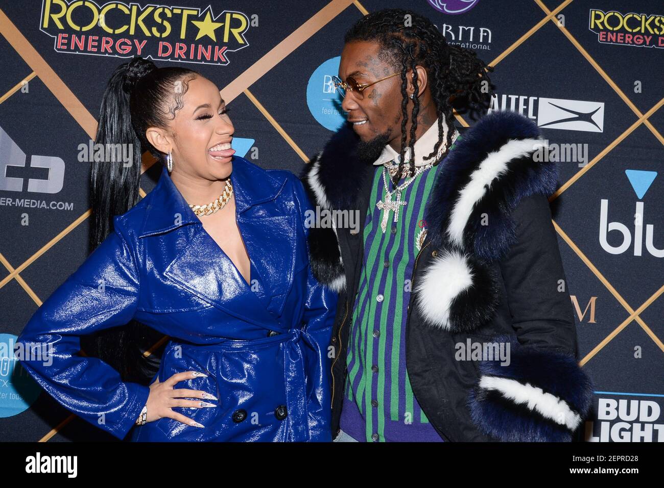 Cardi B and Offset of Migos walking on the red carpet at the The 2018 ...