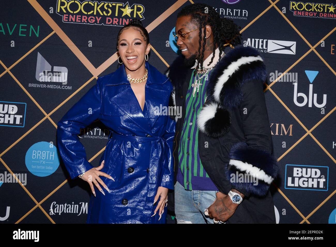 Cardi B and Offset of Migos walking on the red carpet at the The 2018 ...
