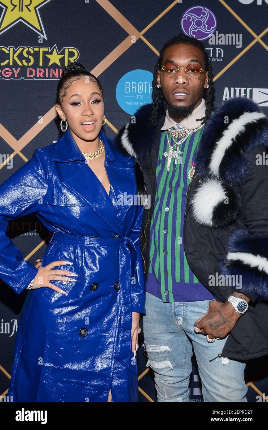 Cardi B and Offset of Migos walking on the red carpet at the The 2018 ...