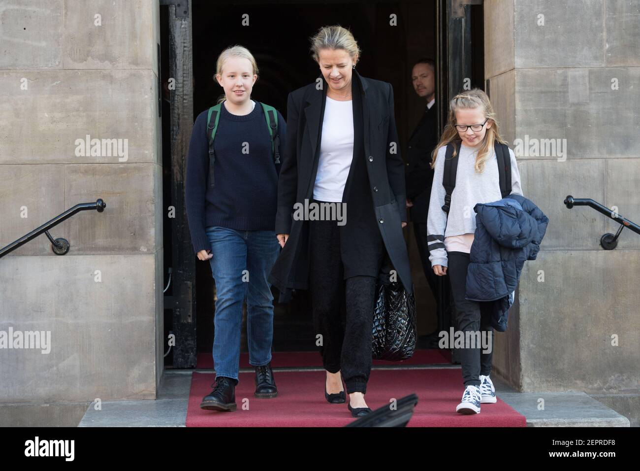 Princess Mabel and daughters countess Luana and countess Zaria leaving ...