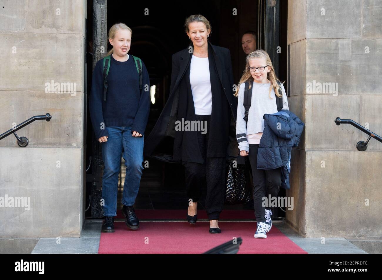 Princess Mabel and daughters countess Luana and countess Zaria leaving ...
