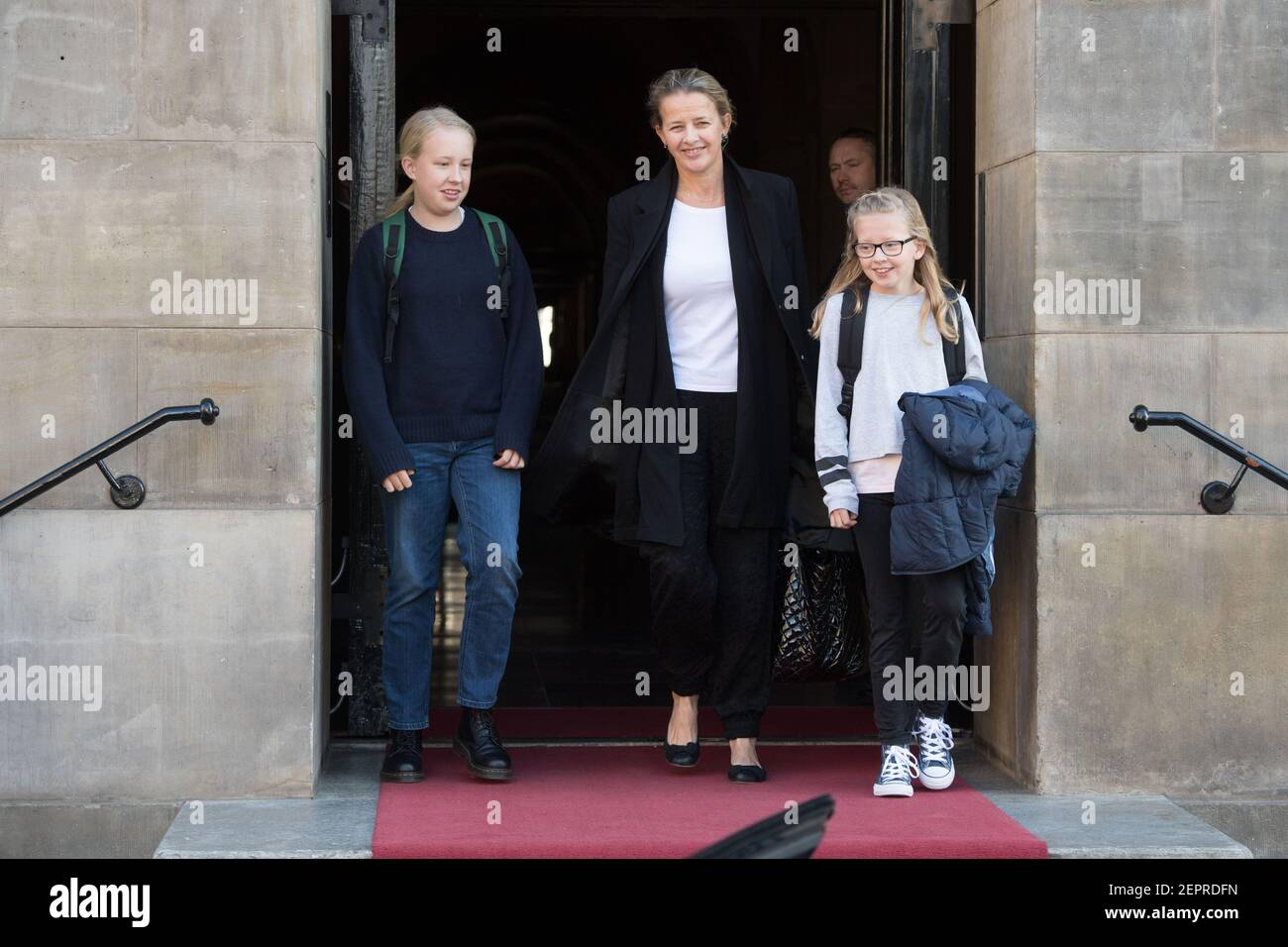 Princess Mabel and daughters countess Luana and countess Zaria leaving ...