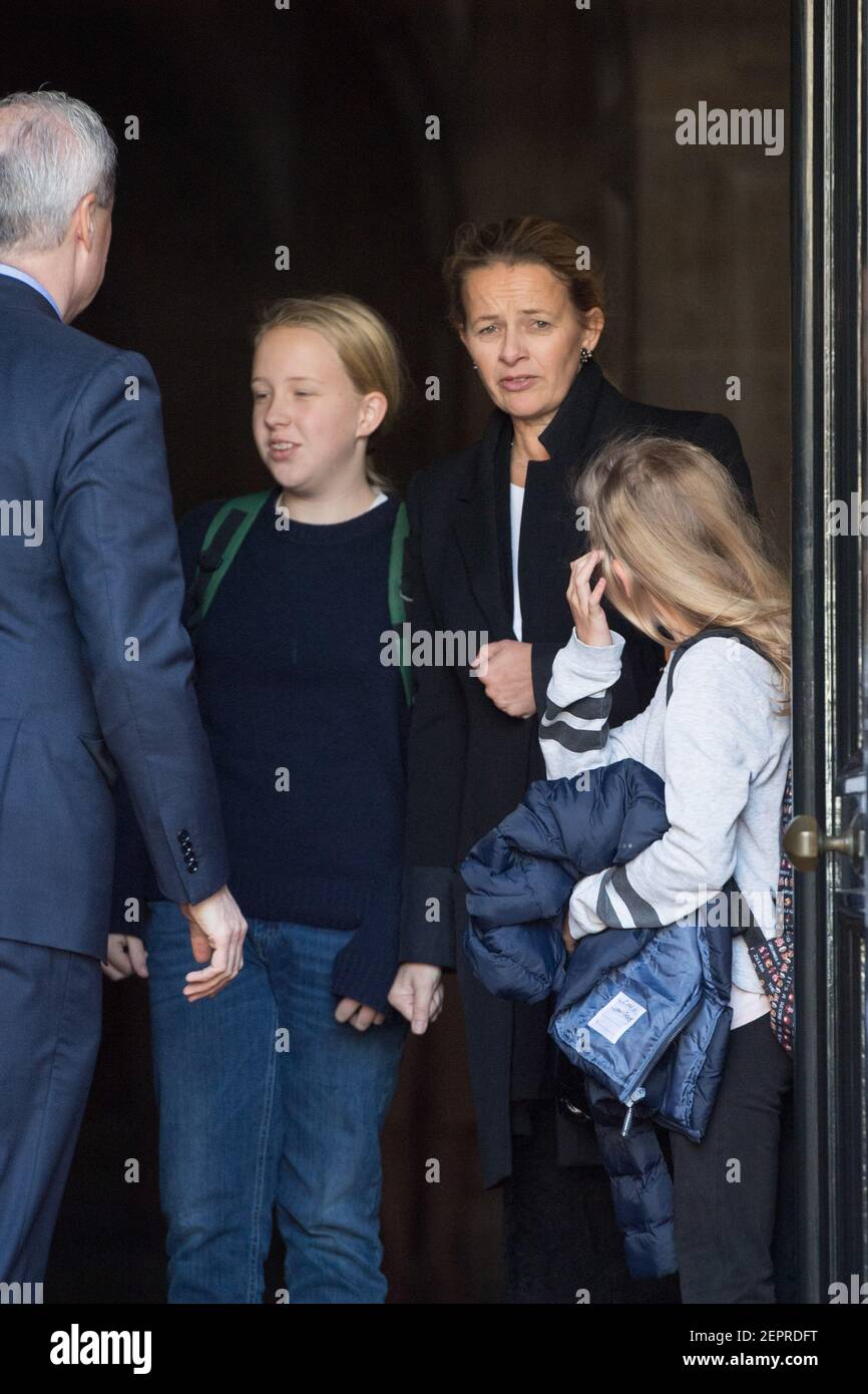 Princess Mabel and daughters countess Luana and countess Zaria leaving ...