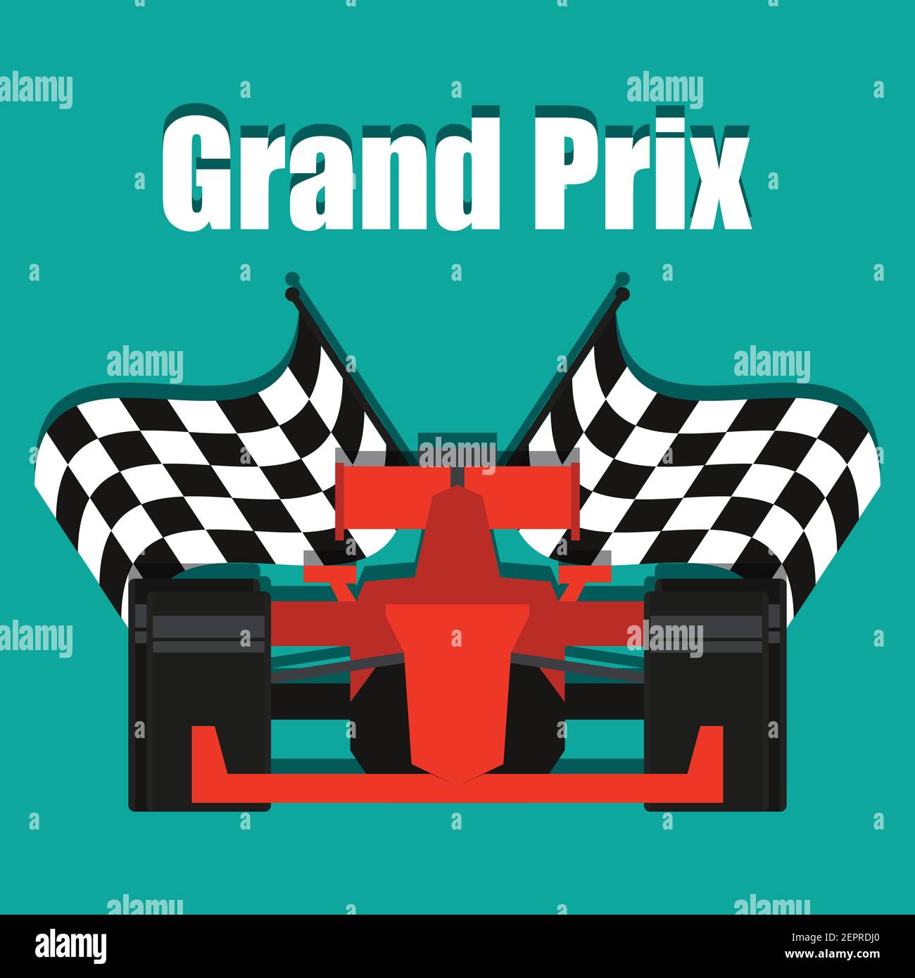 car racing competition poster and banner. vector illustration Stock ...