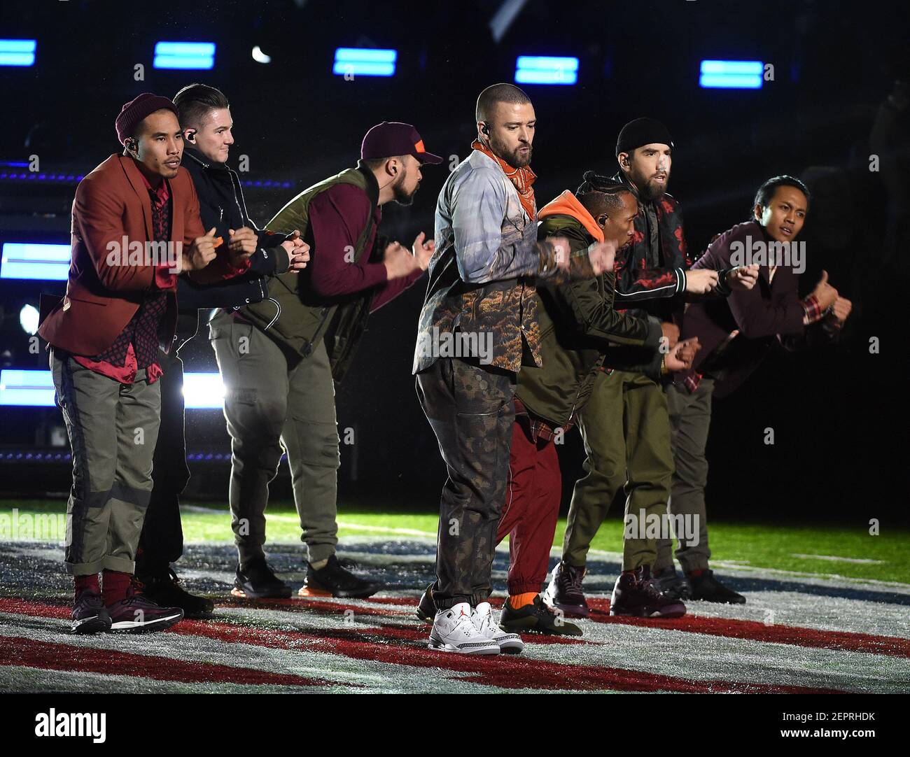 MINNEAPOLIS, MN - FEBRUARY 4: Justin Timberlake performs on the Pepsi ...