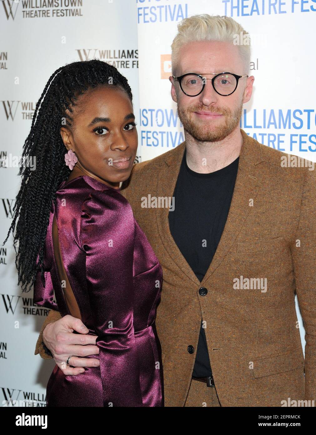 Playwright Matt Gould (R) attends the 2018 Williamstown Theatre ...