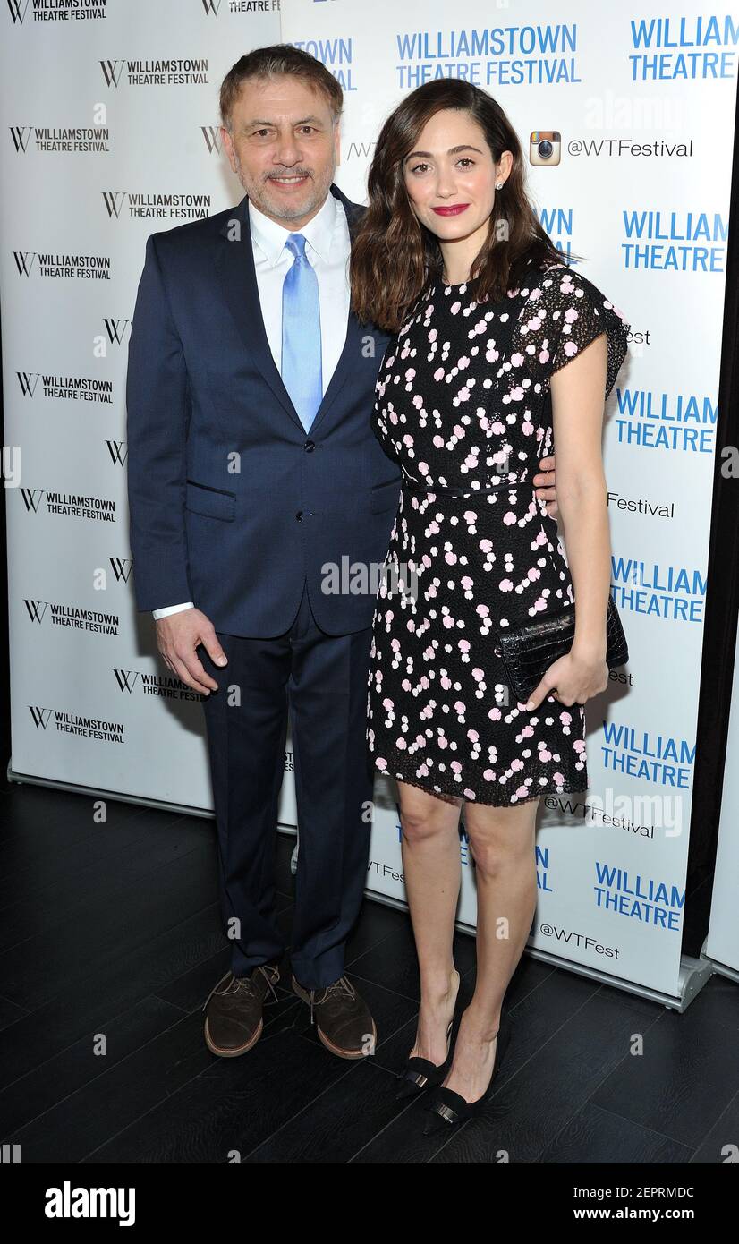 L-R: Showtime exec Gary Levine and actress Emmy Rossum attend the 2018 ...