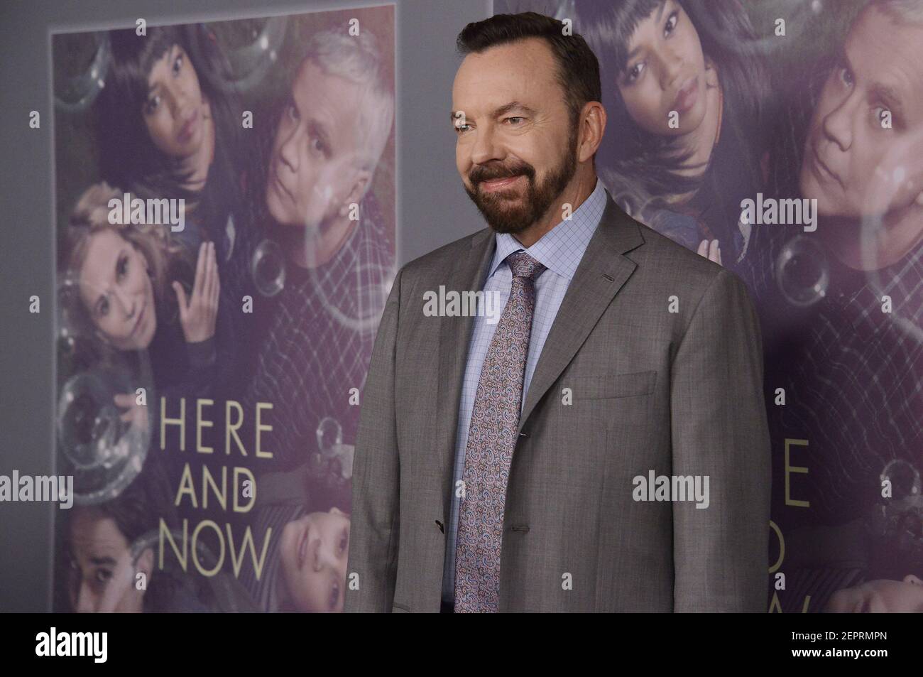 Alan Ball arrives at HBO's "Here And Now" Los Angeles Premiere held at ...