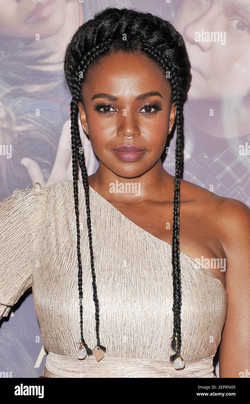 Jerrika Hinton arrives at HBO's "Here And Now" Los Angeles Premiere ...