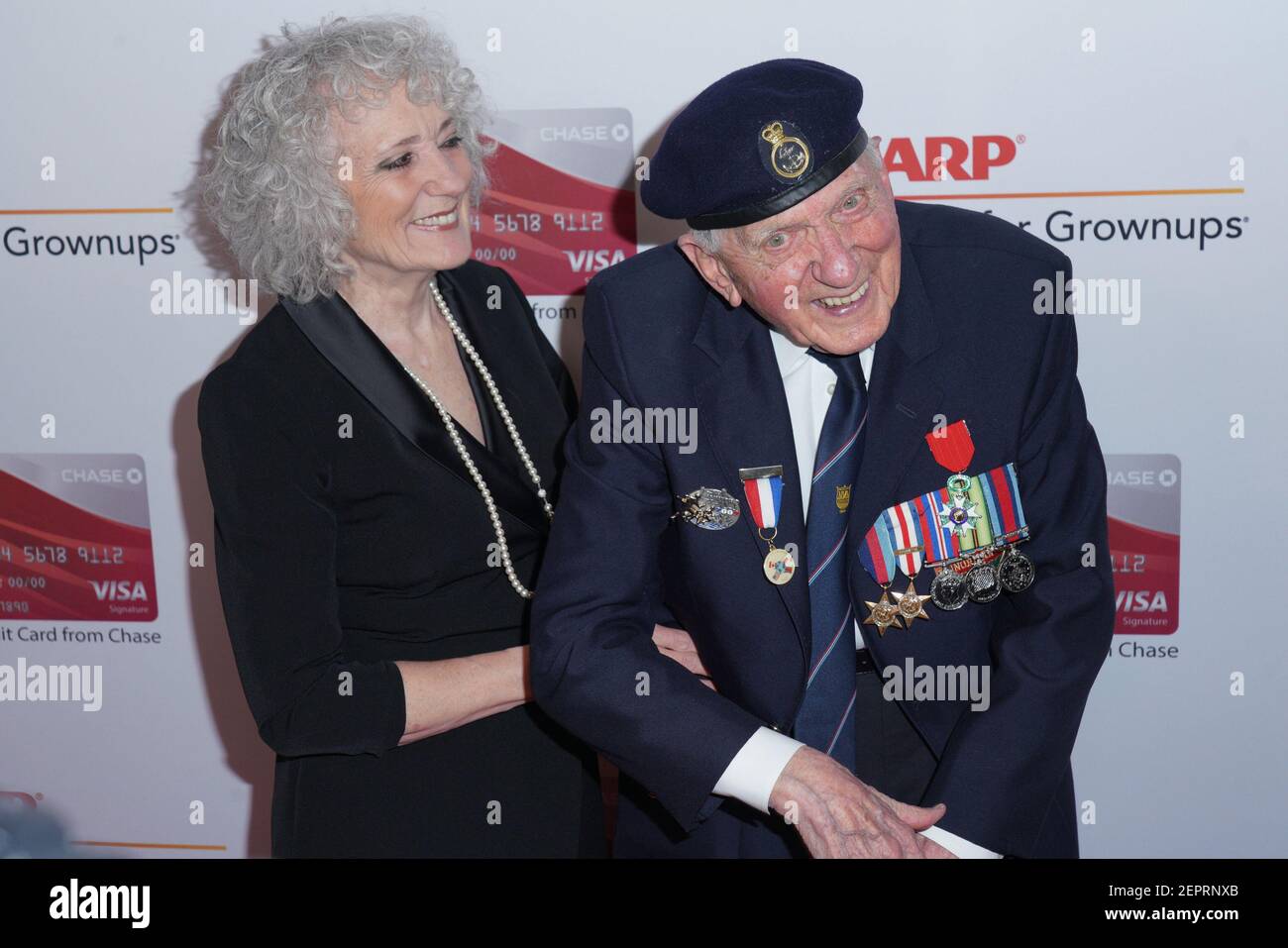 Ken Sturdy and guest at the AARP's 17th Annual Movies For Grownups ...