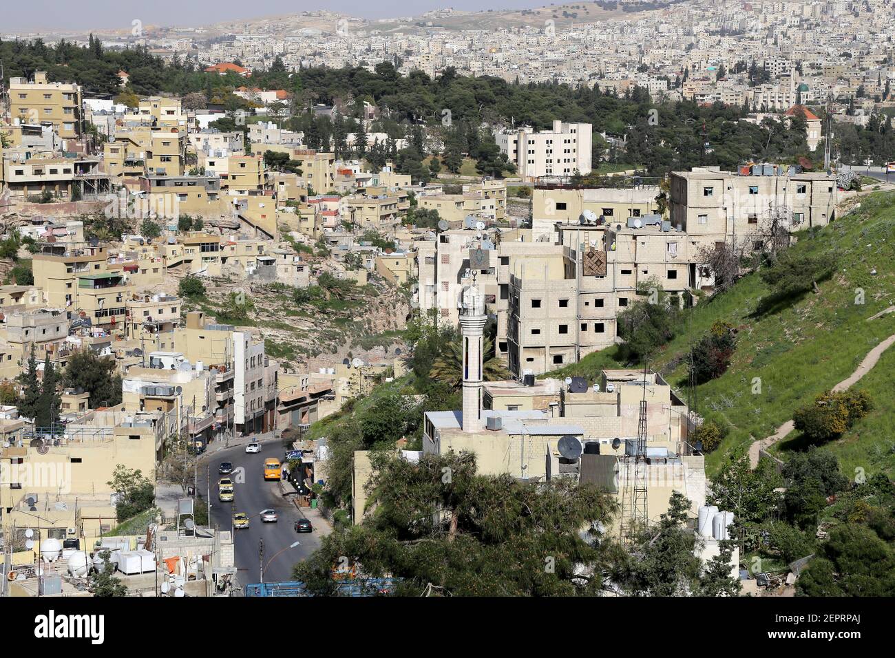 view of Amman's skyline, Jordan Stock Photo - Alamy