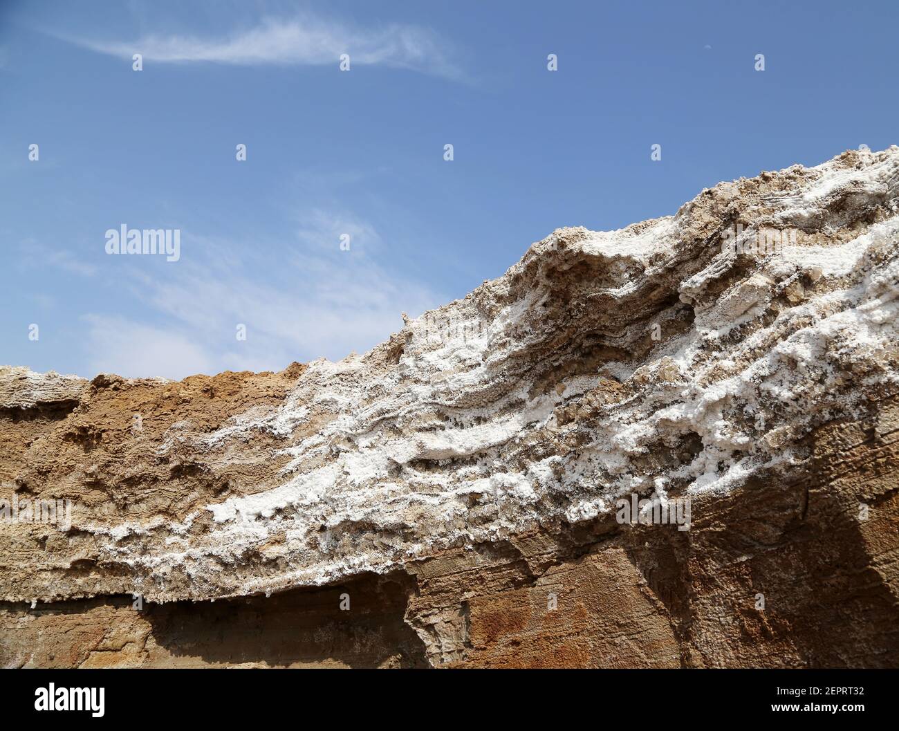 dead sea salt at Jordan Stock Photo - Alamy