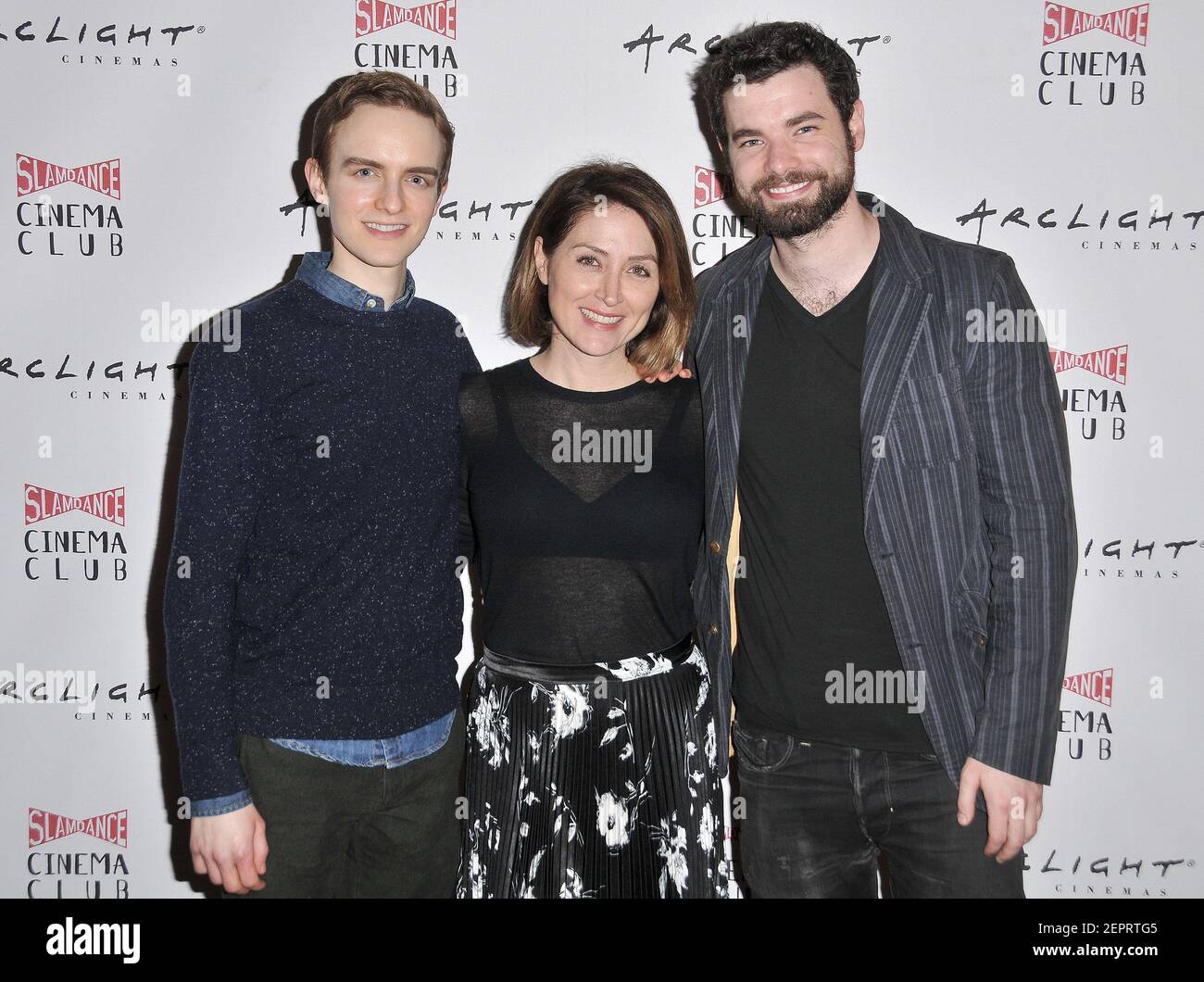 (L-R) Jay Renshaw, Sasha Alexander and Jake O'Connor at the Slamdance ...