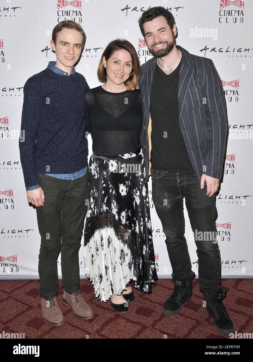 (L-R) Jay Renshaw, Sasha Alexander and Jake O'Connor at the Slamdance Cinema Club's "Bernard And ...