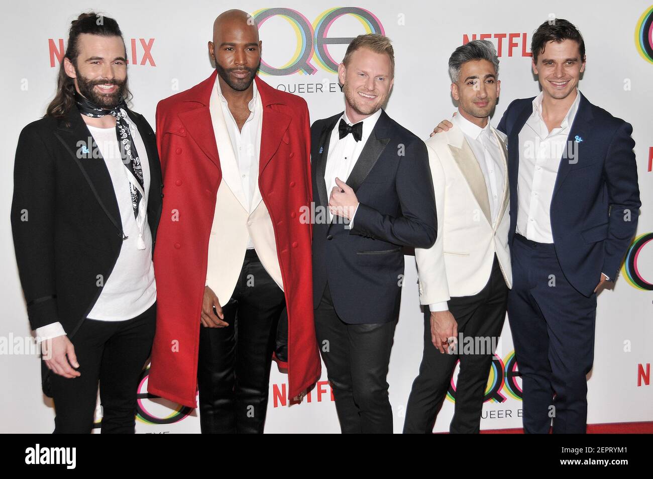 (L-R) "Queer Eye" Cast - Jonathan Van Ness, Karamo Brown, Bobby Berk ...