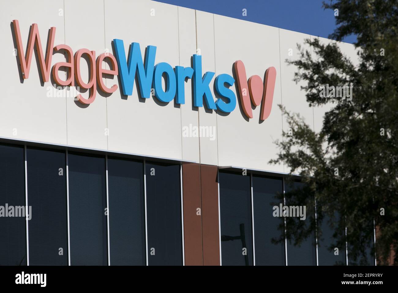 A logo sign outside of a facility occupied by WageWorks in Tempe, Arizona, on February 3, 2018 ...