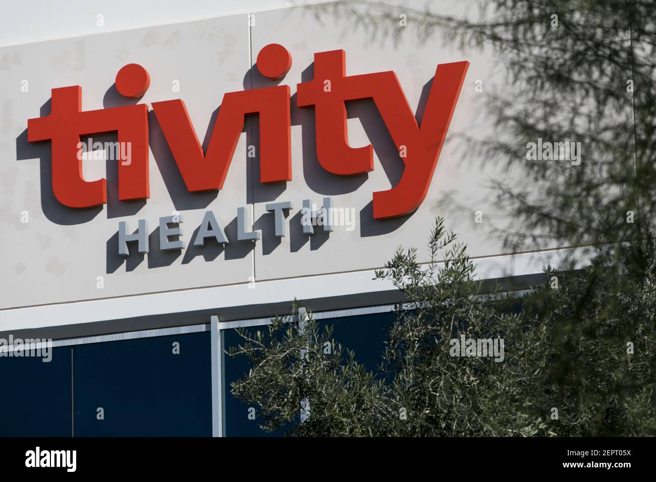 A logo sign outside of a facility occupied by Tivity Health in Chandler ...