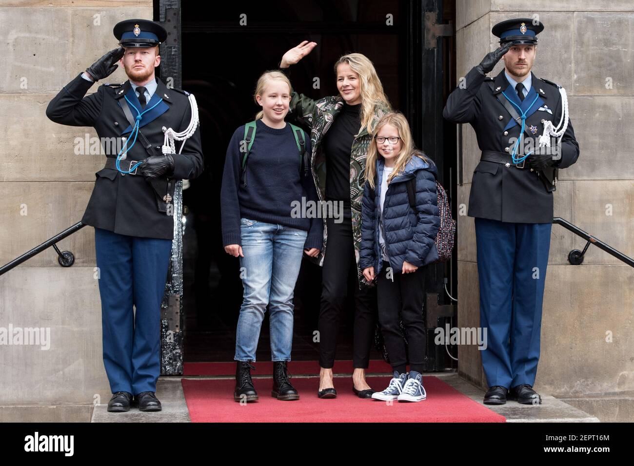 Princess Mabel and daughters countess Luana and countess Zaria during ...