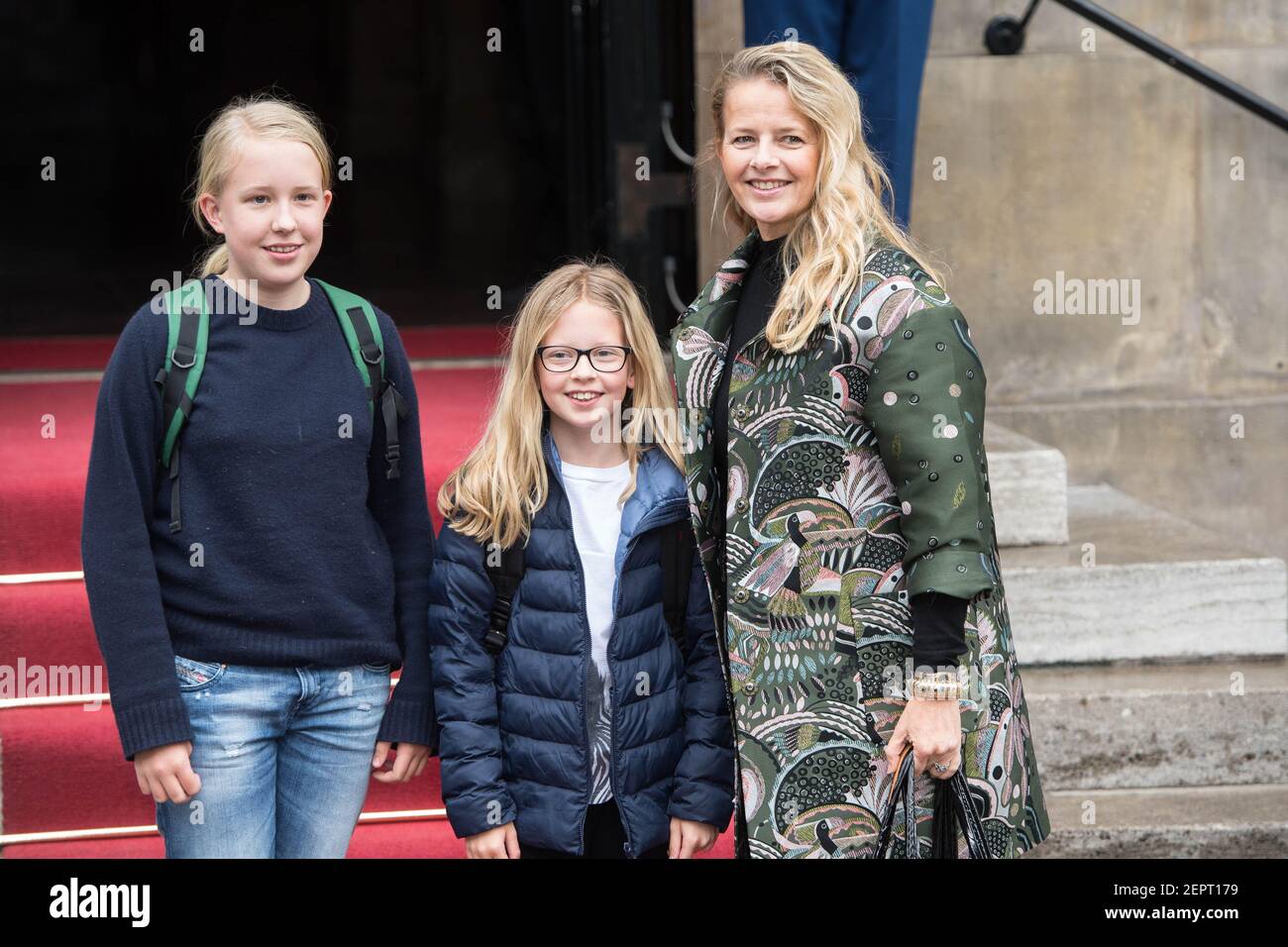 Princess Mabel and daughters countess Luana and countess Zaria during ...