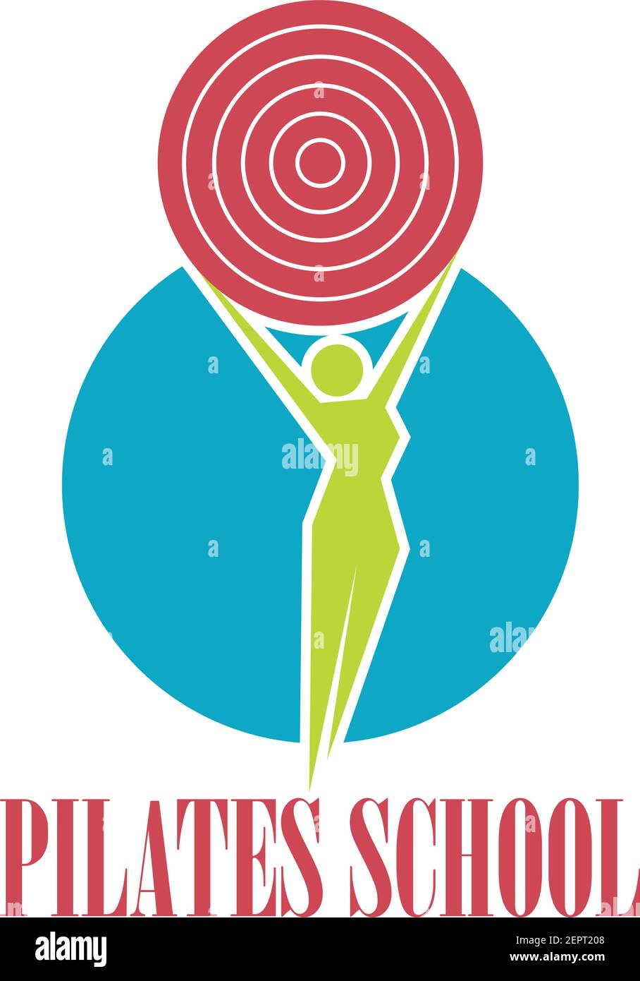 pilates logo for pilates school, pilates studio. vector illustration ...