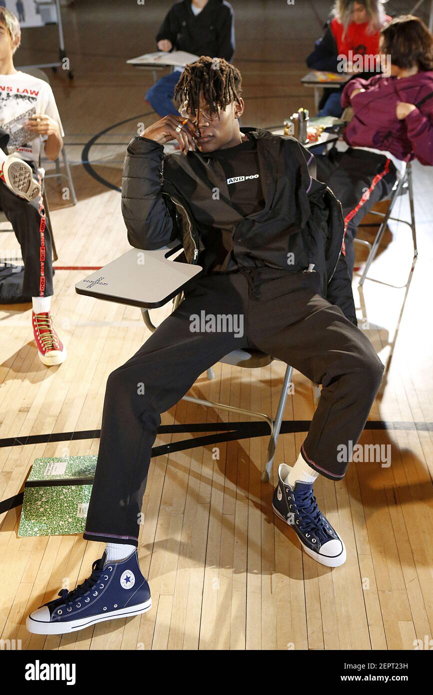 Model at the presentation for Foo and Foo Fashion Show during New York ...