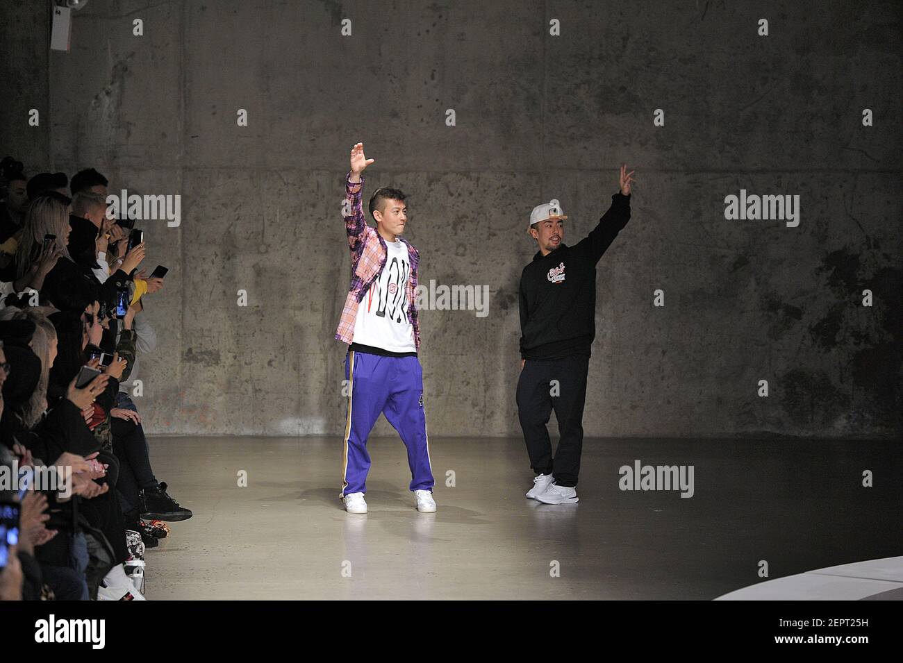 Designer Edison Chen, Kevin Poon walks on the runway during the Clot ...