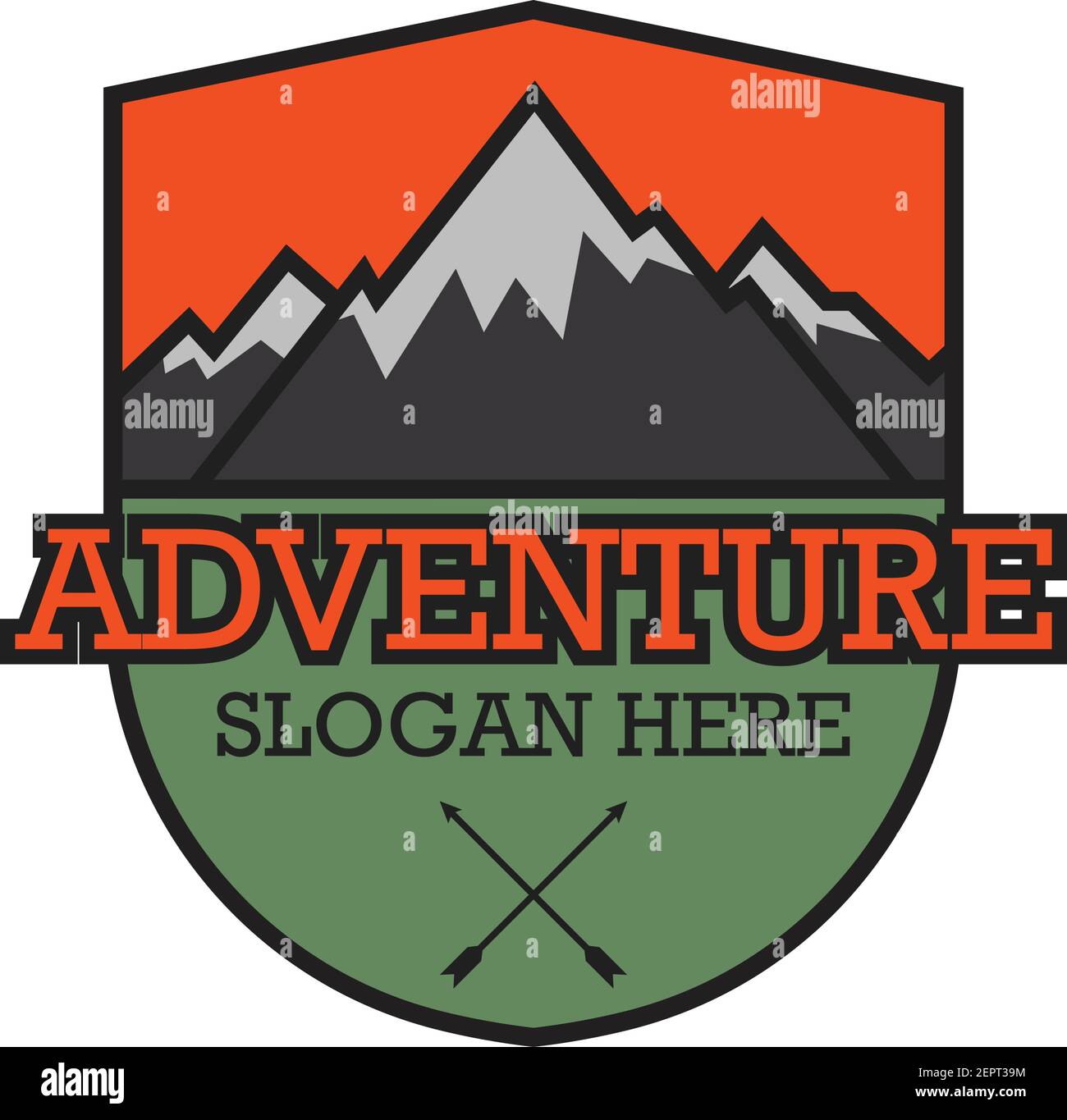 adventure logo with text space for your slogan tag line, vector ...