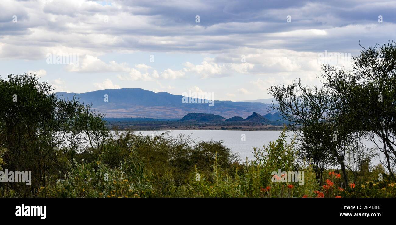 Landscape of elementaita lake Stock Photo - Alamy