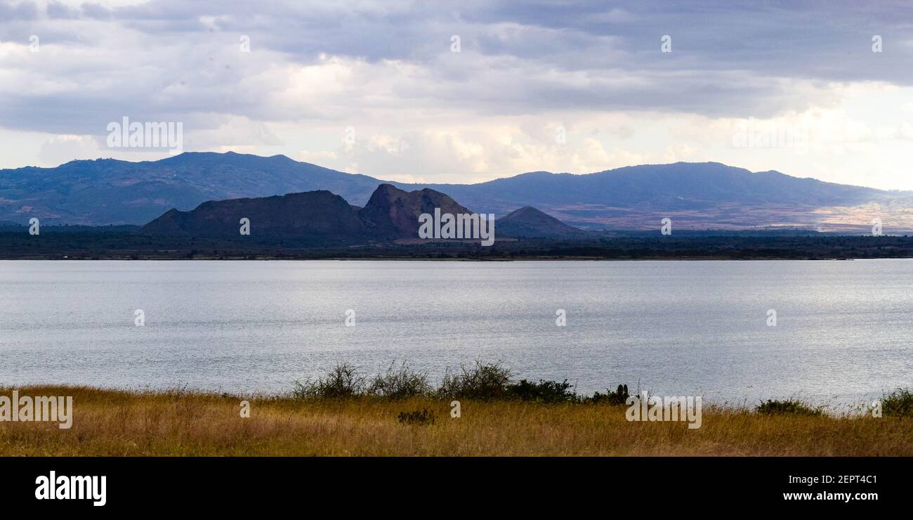 landscape of elementaita lake Stock Photo - Alamy