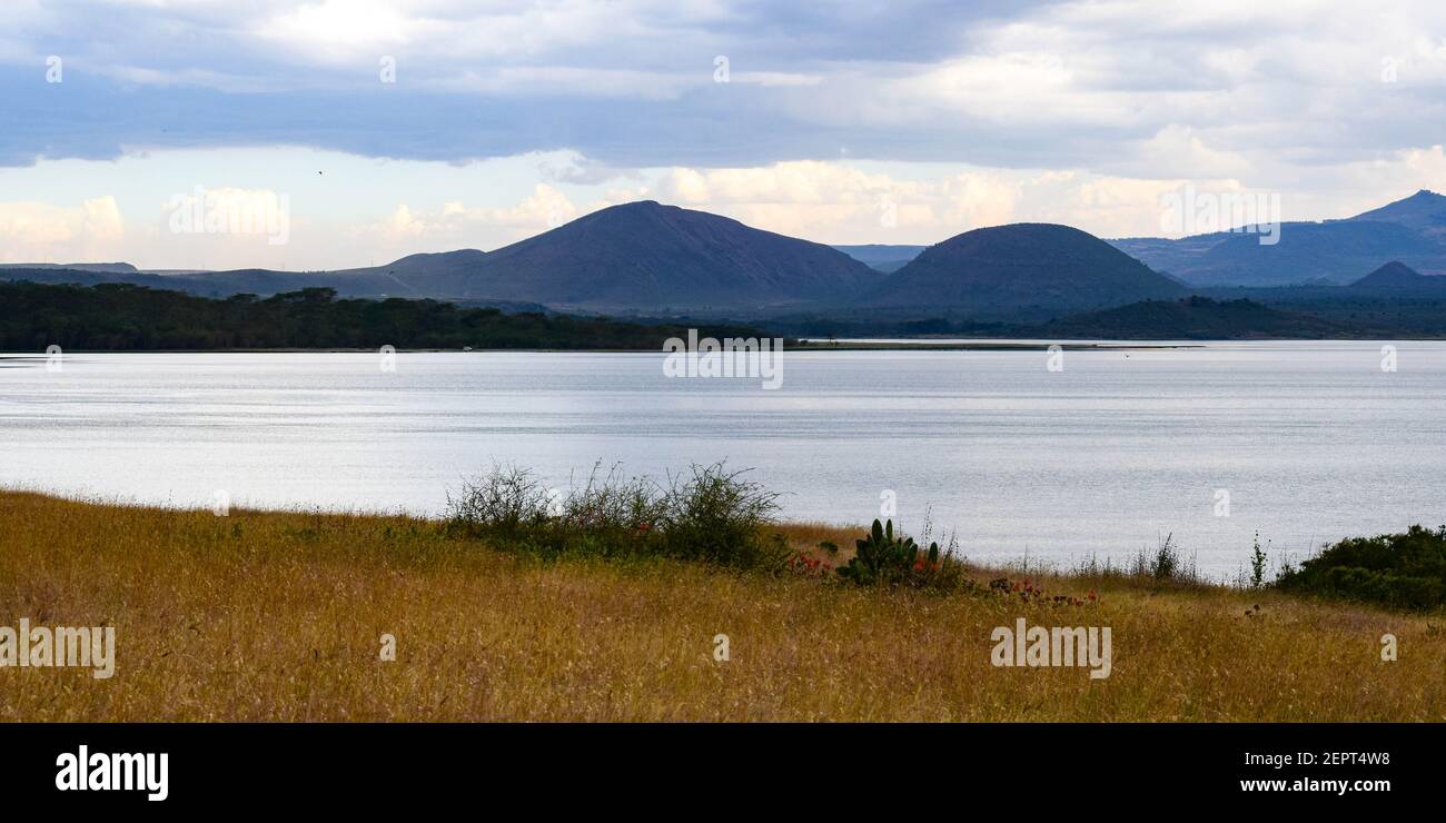landscape of elementaita lake Stock Photo - Alamy