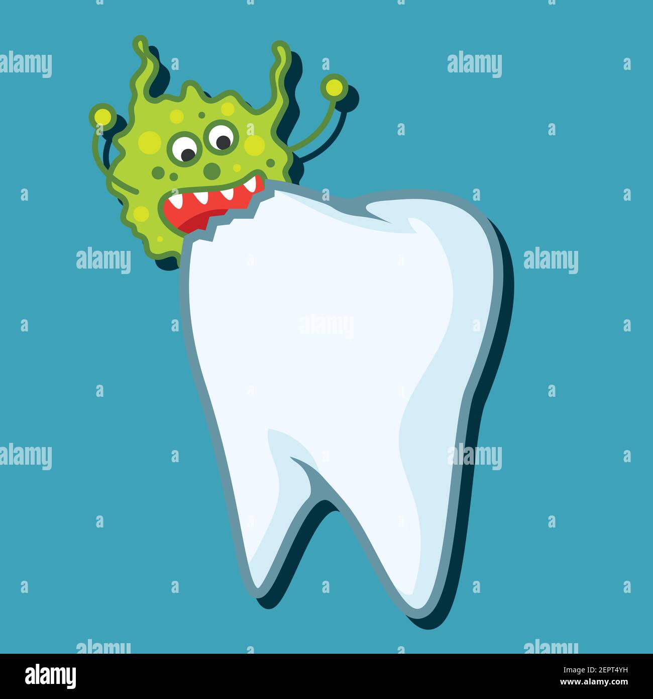 tooth bacteria and tooth for dentistry / stomatologist / dental clinic ...