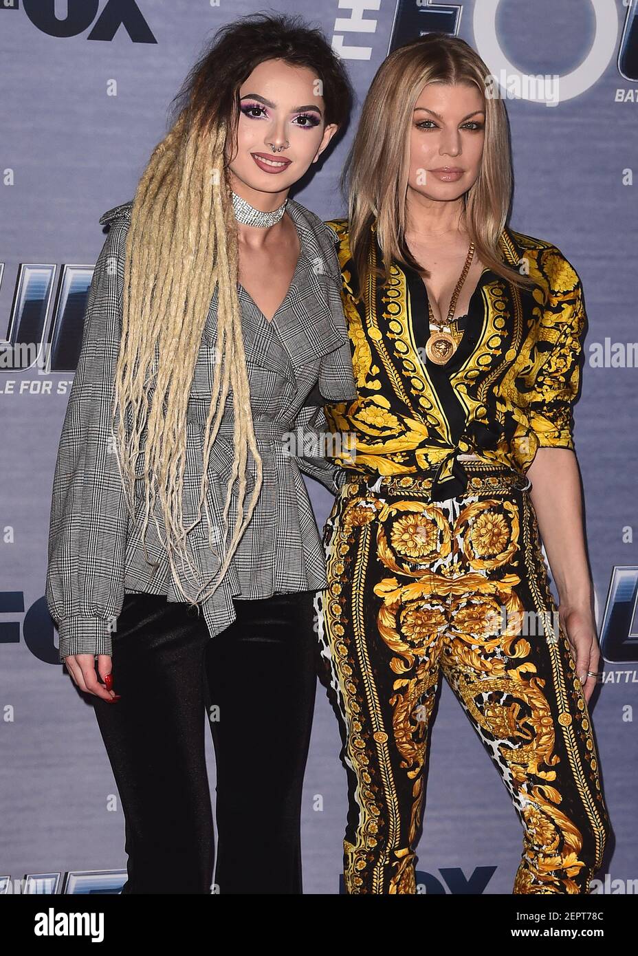 HOLLYWOOD, CA - FEBURARY 8: Zhavia and Fergie at FOX's "The Four: Battle for Stardom" Season ...