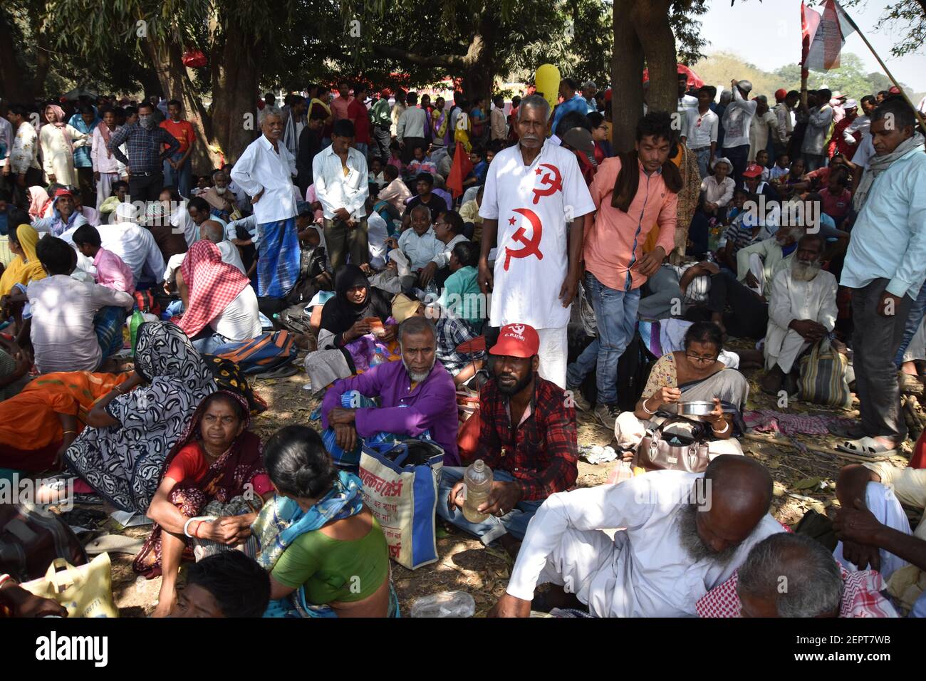 Kolkata, India. 28th Feb, 2021. The first public meeting of the United ...