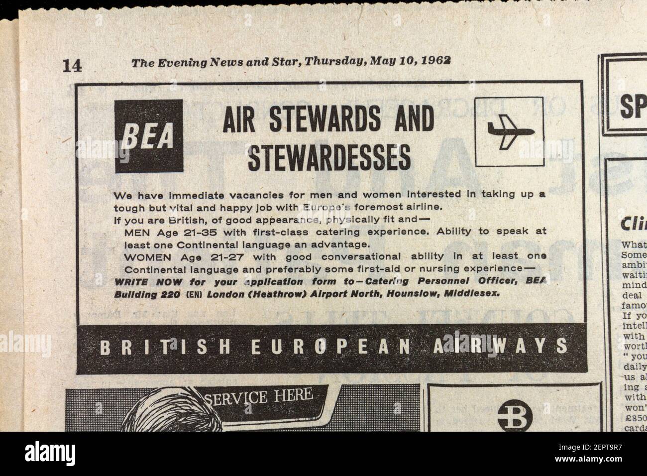 1960s advert british hi-res stock photography and images - Alamy