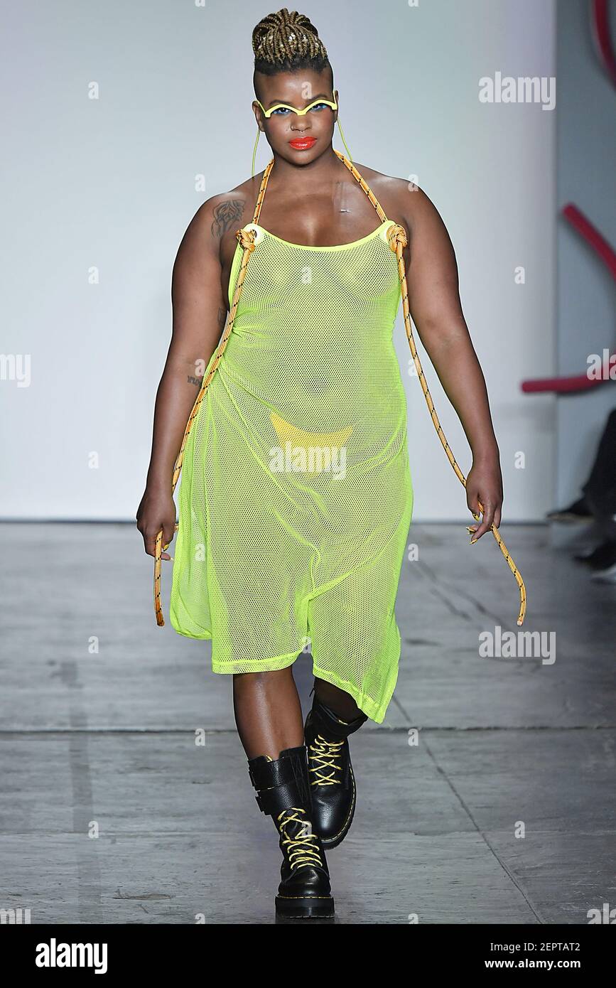 Model walks on the runway during the Chromat Fashion Show during New ...