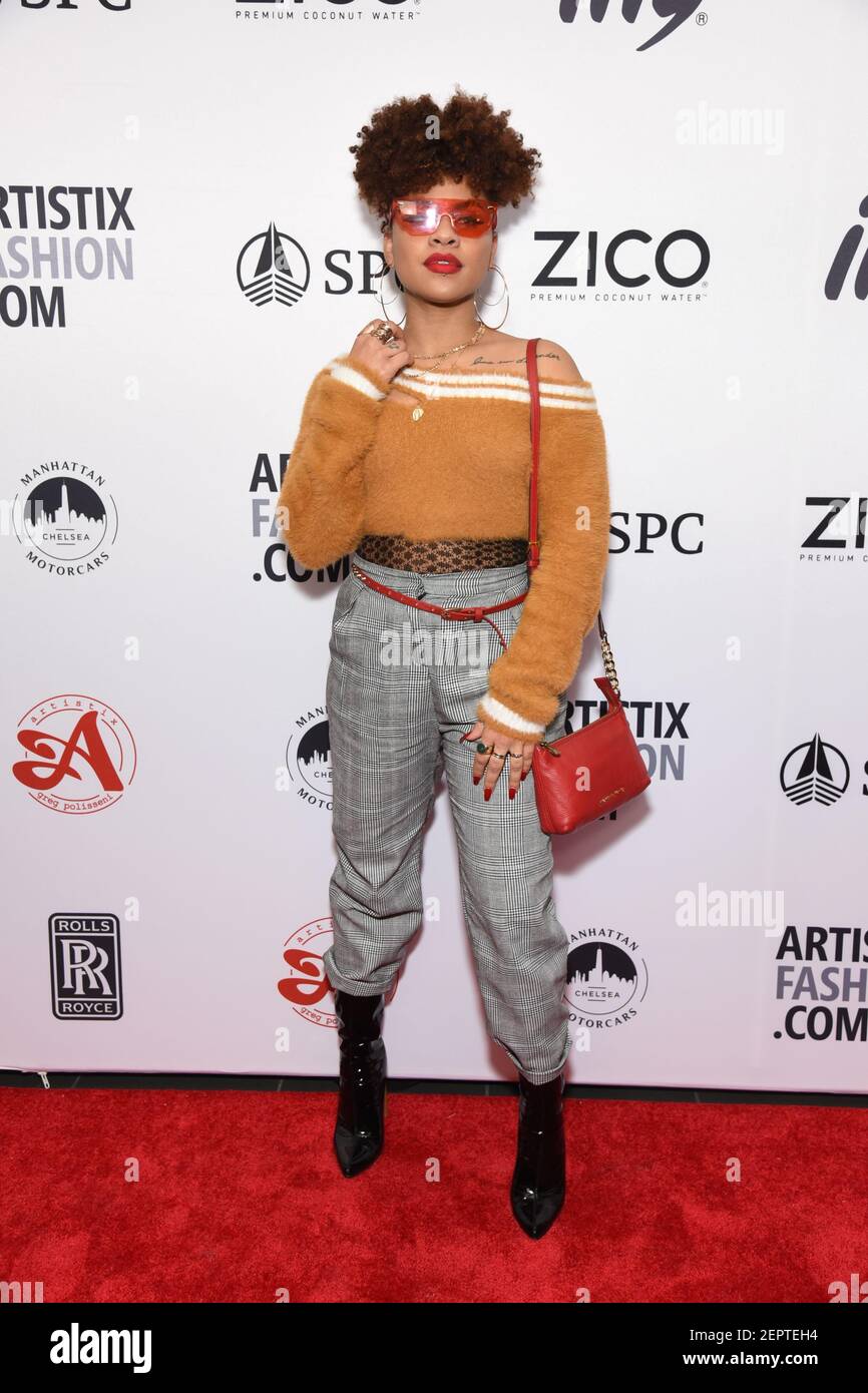 Guest attends Artistix Fashion Show NYFW Greg Polisseni on February 10 ...