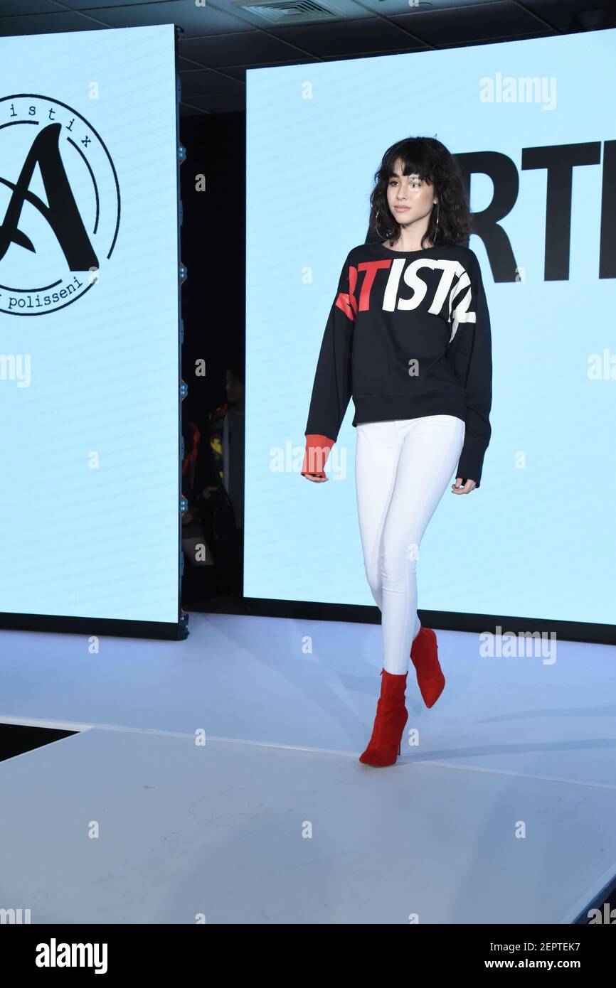 Model attends Artistix Fashion Show NYFW Greg Polisseni on February 10 ...