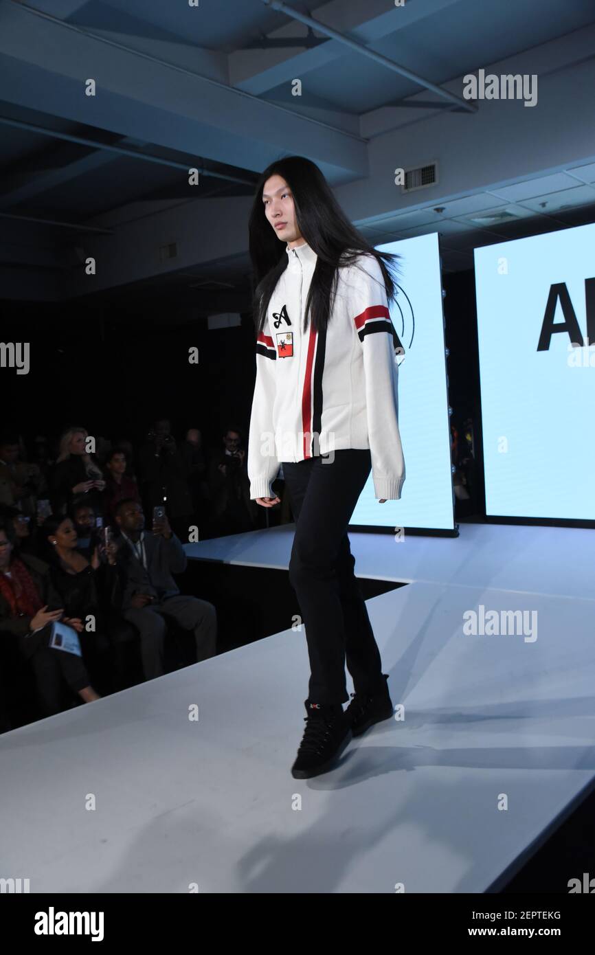 Model attends Artistix Fashion Show NYFW Greg Polisseni on February 10 ...