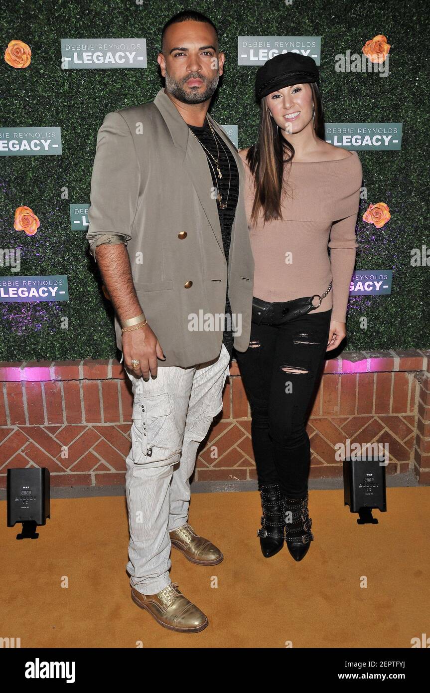 (L-R) Leo Moctezuma and Melena Rounis at the Debbie Reynolds Legacy ...