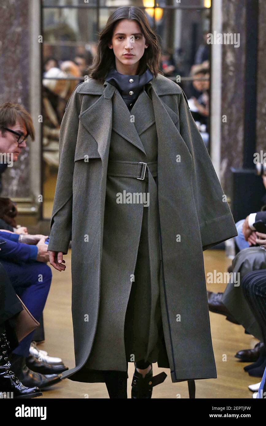 Model walks on the runway during the Victoria Beckham Fashion Show ...