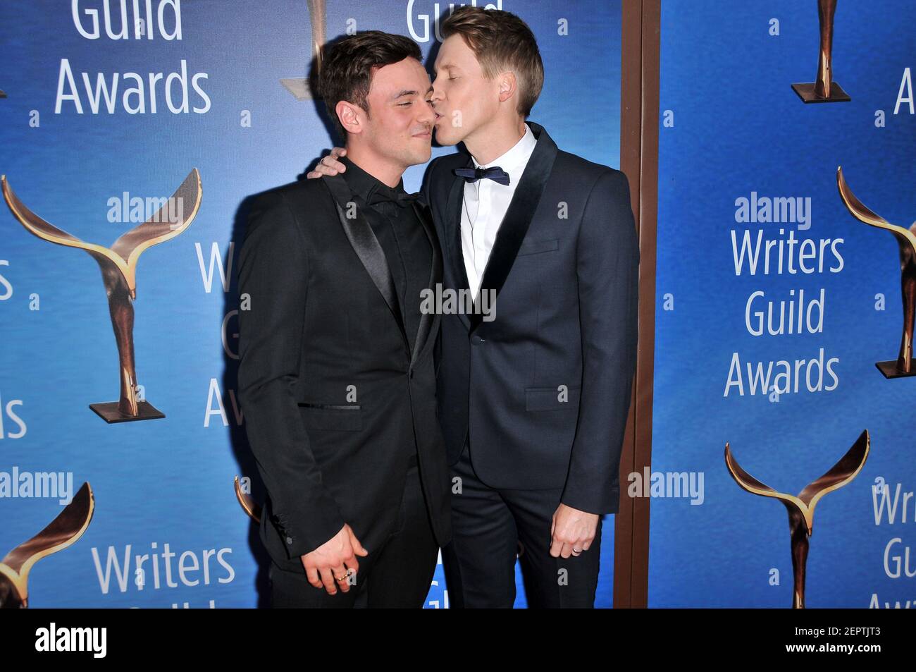 Tom Daley Dustin Lance Black Kiss