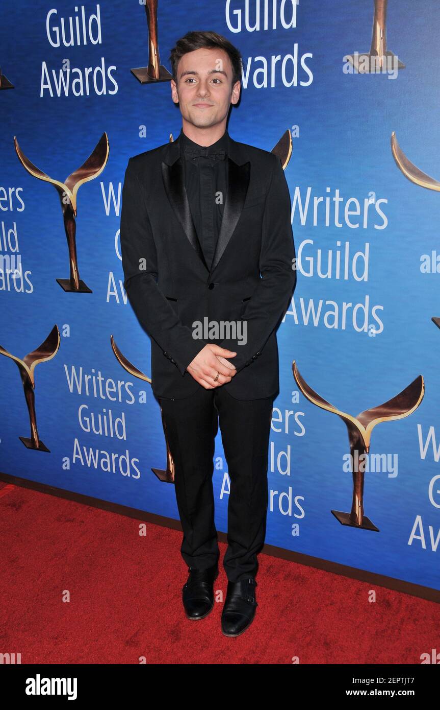 Tom Daley arrives the 2018 Writers Guild Awards L.A. Ceremony at the ...
